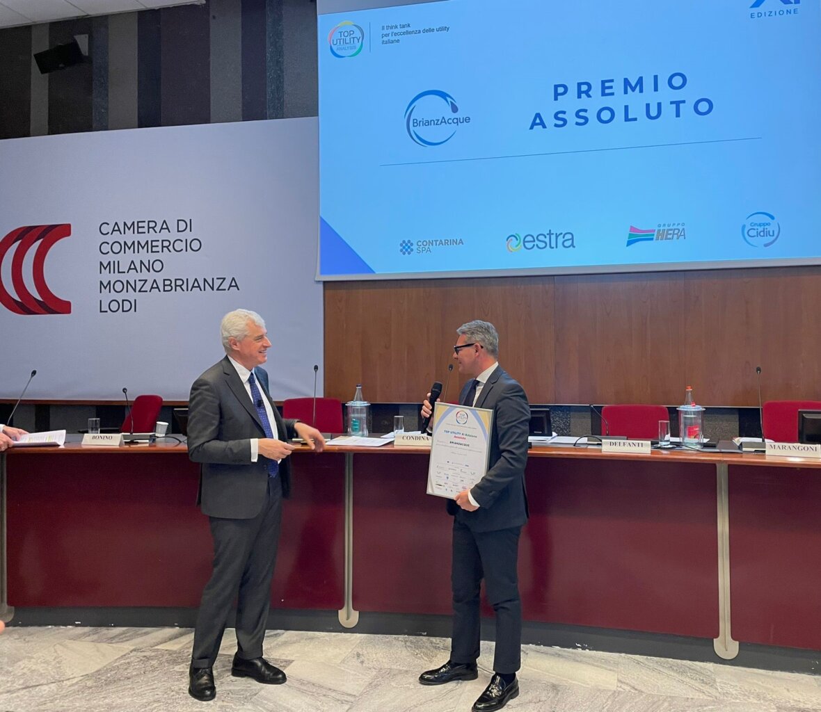 A BrianzAcque il premio Assoluto Top Utility 2023 - Monza in Diretta